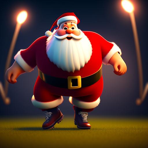 next-quelea264: cartoon santa claus running playing rugby catching ...