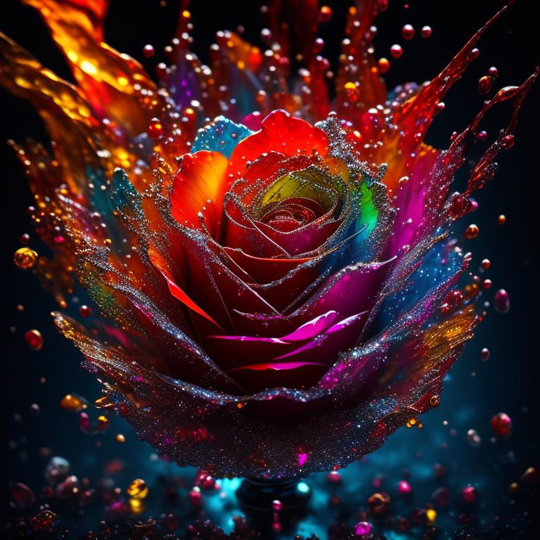 Foul-Rabbit: ((Exploding)) Crystal (red rose)