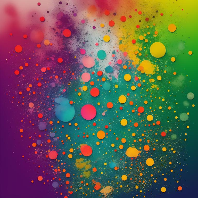TGTG: display of color splatter effects dancing gracefully along the ...