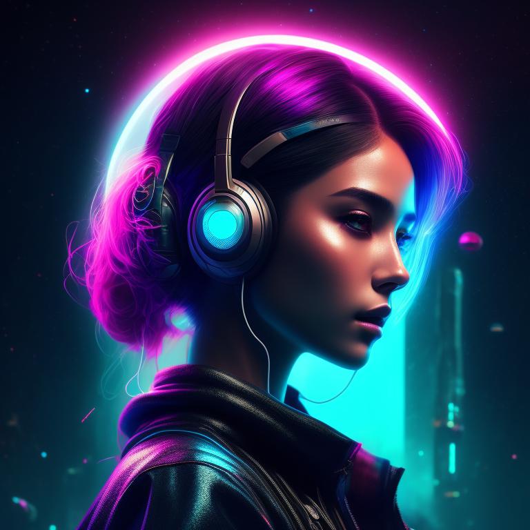 arid-wren653: girl wearing headphones listening to dance music Future ...