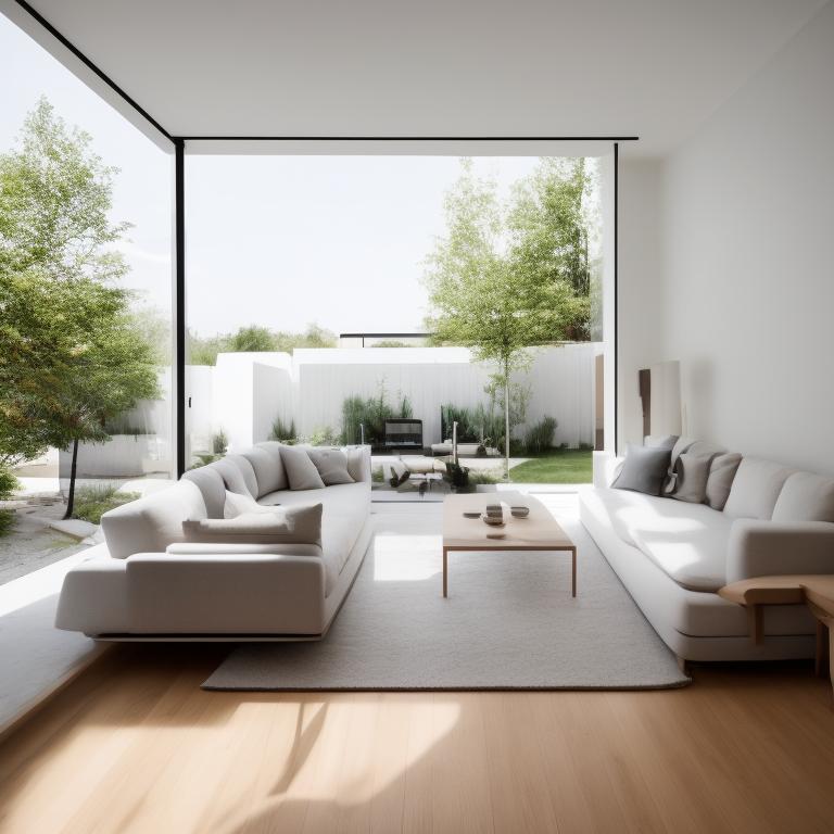arthurjustin: A minimalist interior design with neutral tones, wide ...