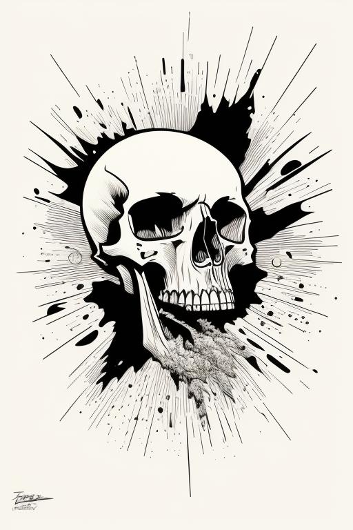 anchored-newt50: screaming skull exploding