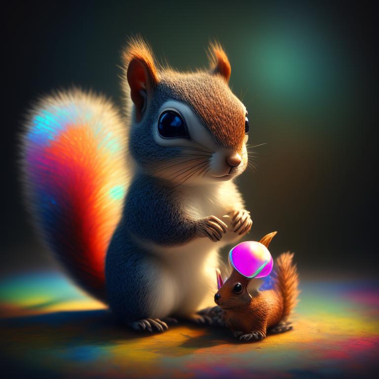 Cute Squirrels Wallpaper