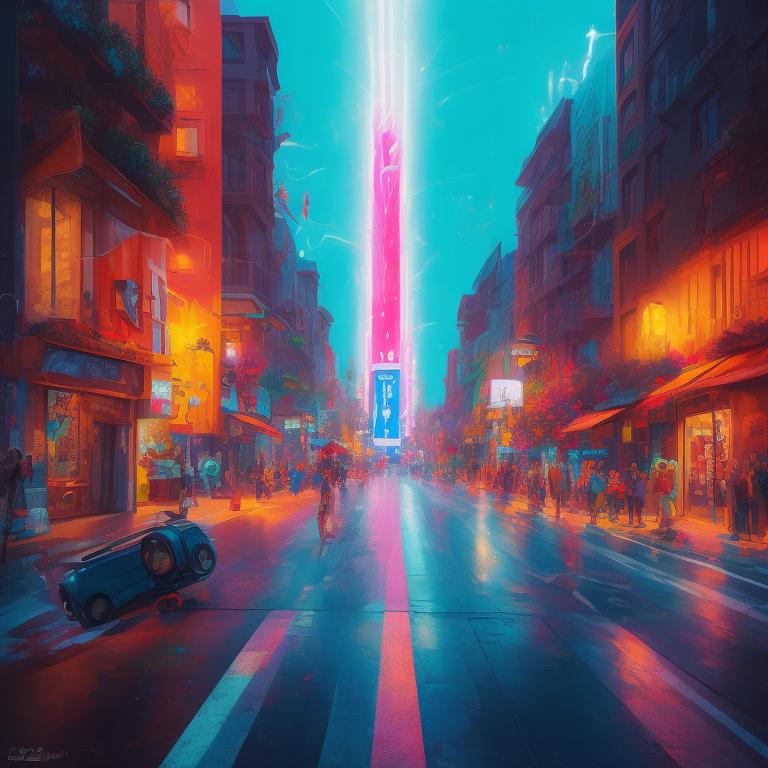 Smooth_Digity: Competition art, Hyperchromatic colorful landscape ...