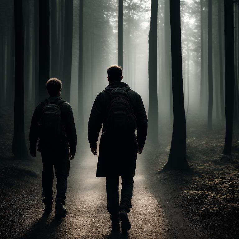 Man In The Dark Forest