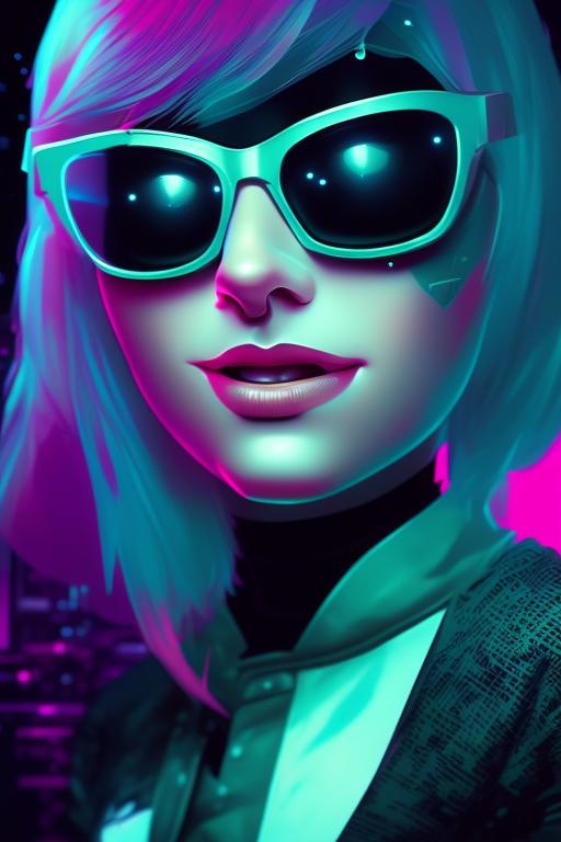 drafty-shrew643: A beautiful girl using a futuristic hat