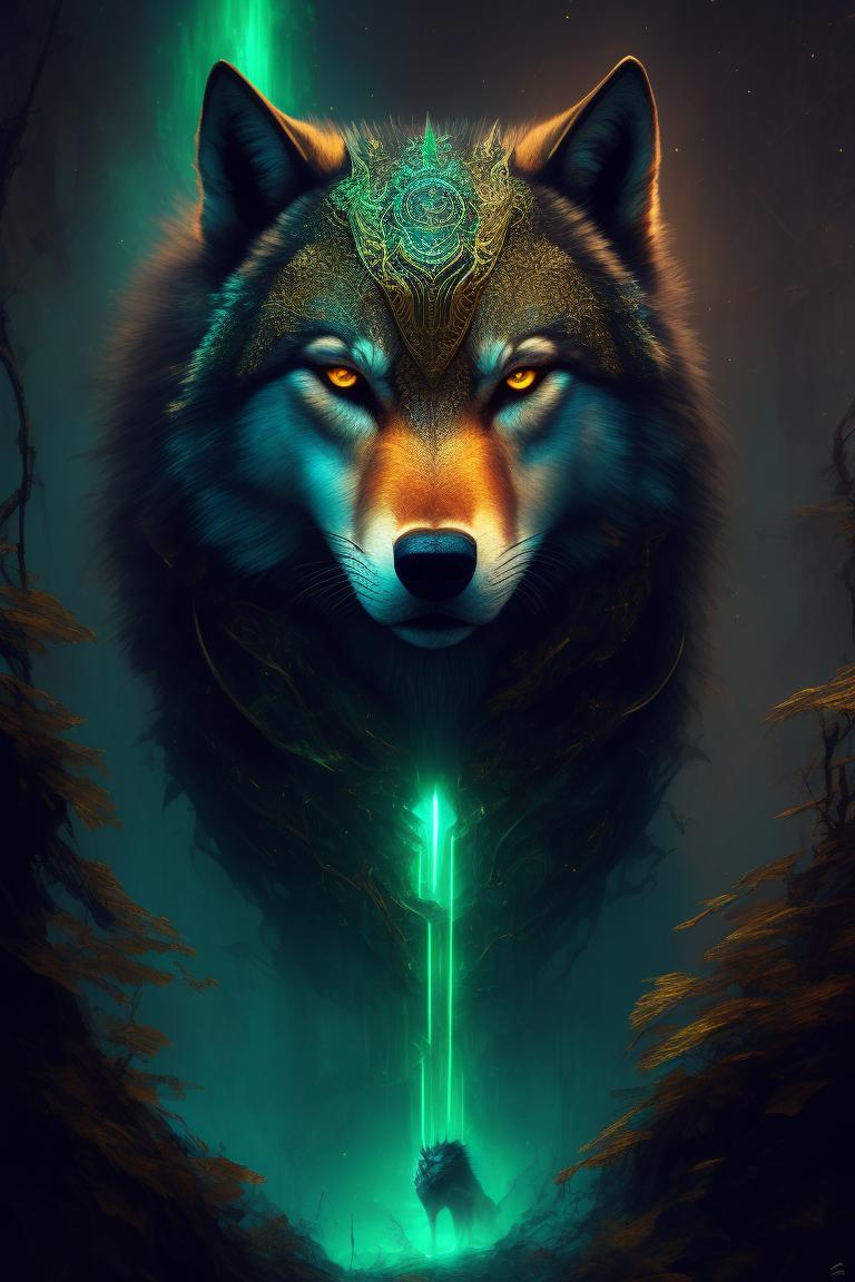 Fierce Anime Wolf