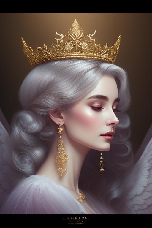 QUEEN_ANND: An angelic looking accent price with a crown, bress in ...