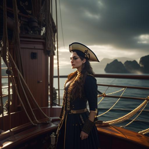 Wink: Mila Kunis as a stunning pirate ship captain onboard the deck of ...