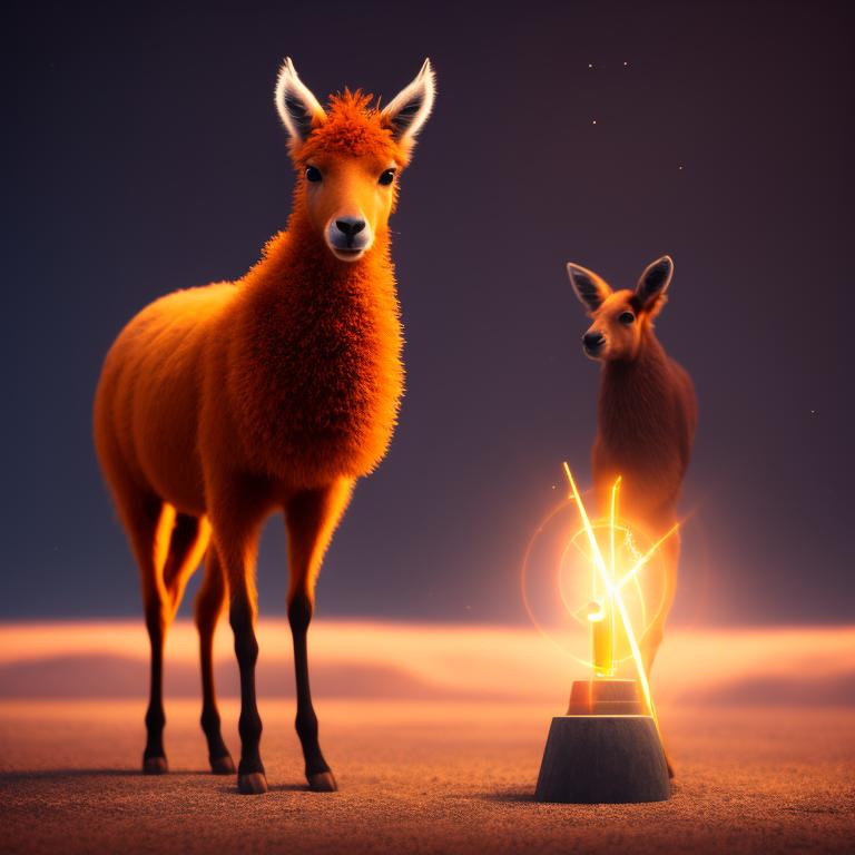 dylan: Create an image of a Vicuna animal, that's also a wizard.
