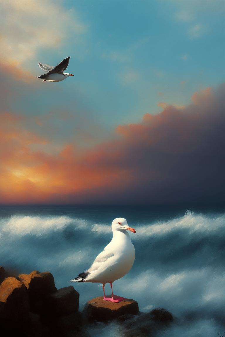 hard-chough87: Close up, The seagull on the rocks.