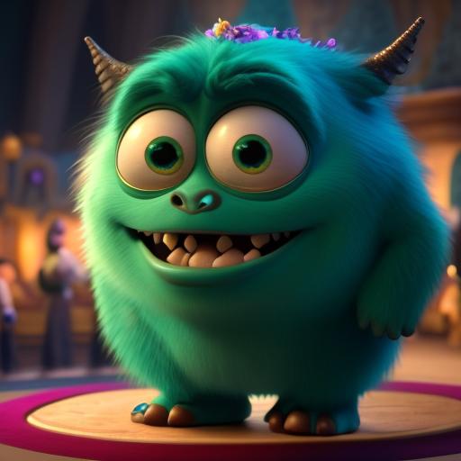 rough-quail729: Generate a character that is a hybrid of Mike and Sully ...