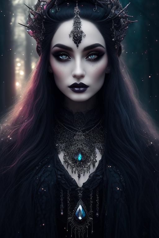 dead-manatee675: beautiful mystic witch, wear crystal crown, beautiful ...