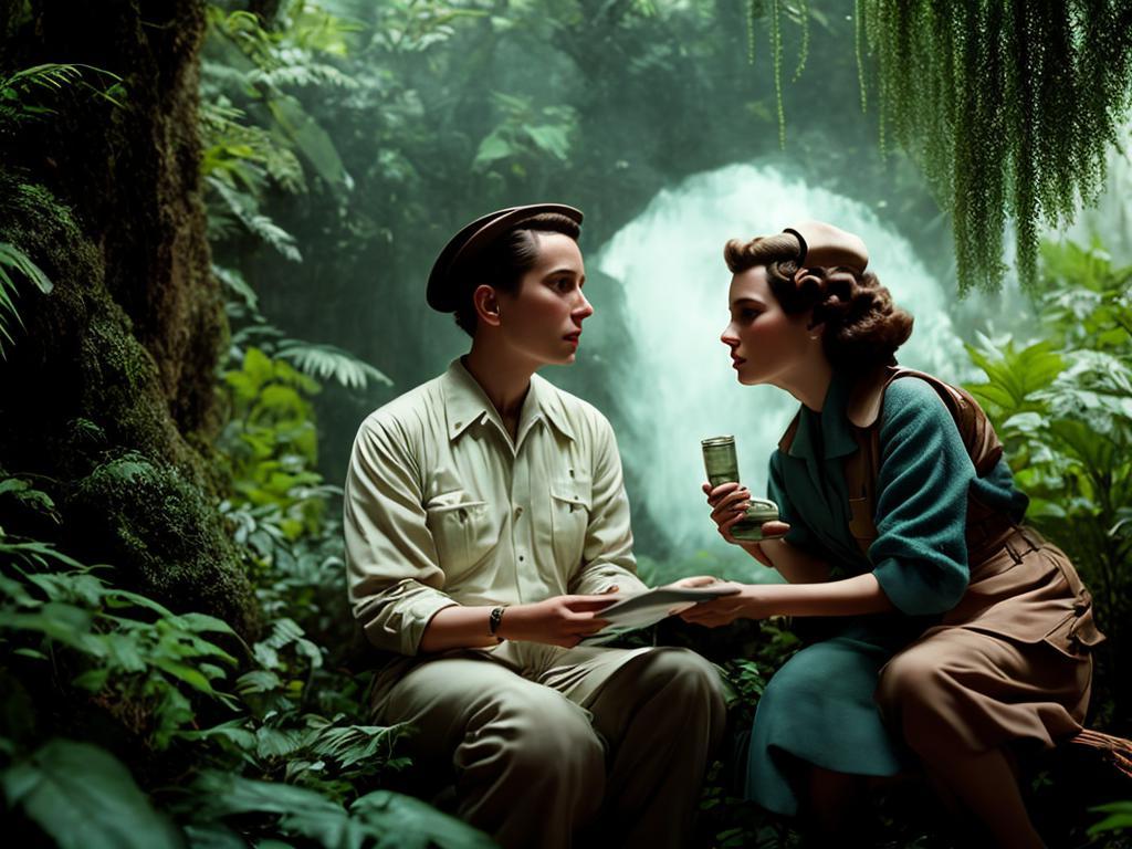 addison: A scientist discovering a new species in a remote jungle