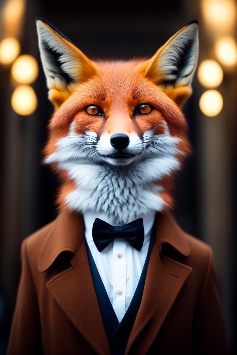 thick-deer616: a fox cosplaying as Sherlock holmes