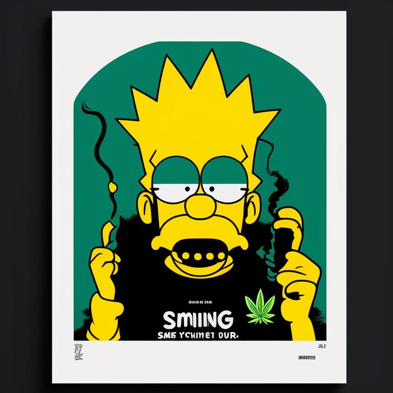 Bart Smoking Weed
