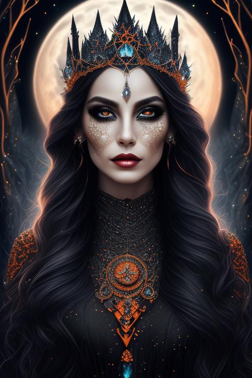 dead-manatee675: beautiful mystic witch, wear crystal crown, gothic ...