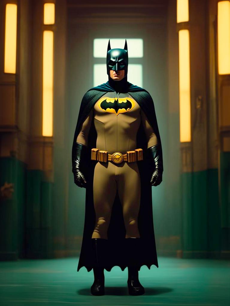 addison: Full body portrait of Batman from 1960