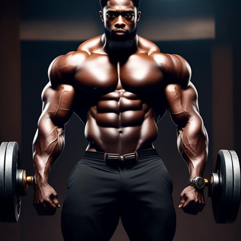 mealy-eel700: Chadwick Boseman depicted as huge bodybuilder,he has a ...