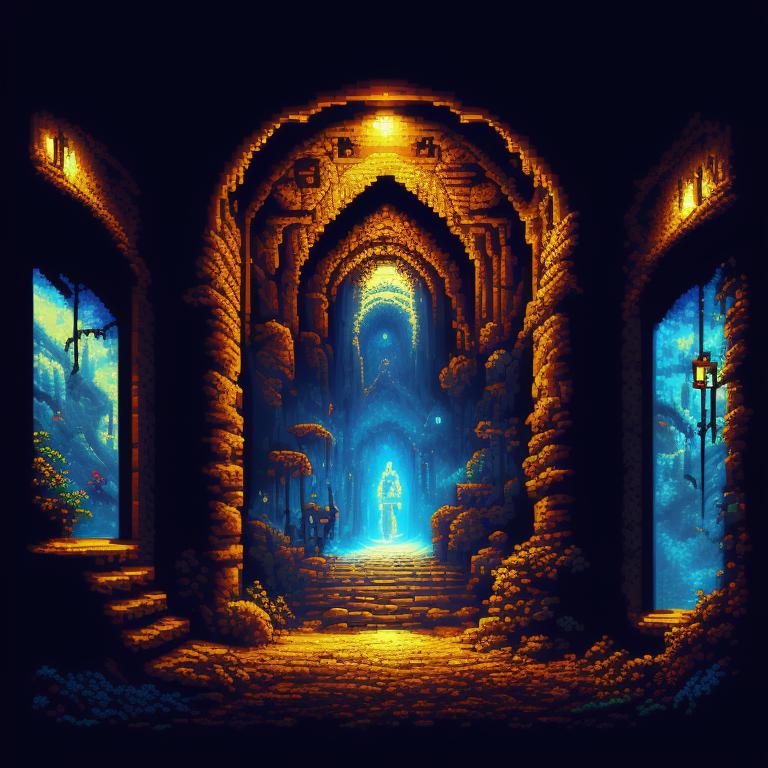 addison: A magical mirror sits on the wall of a dark and creepy dungeon ...