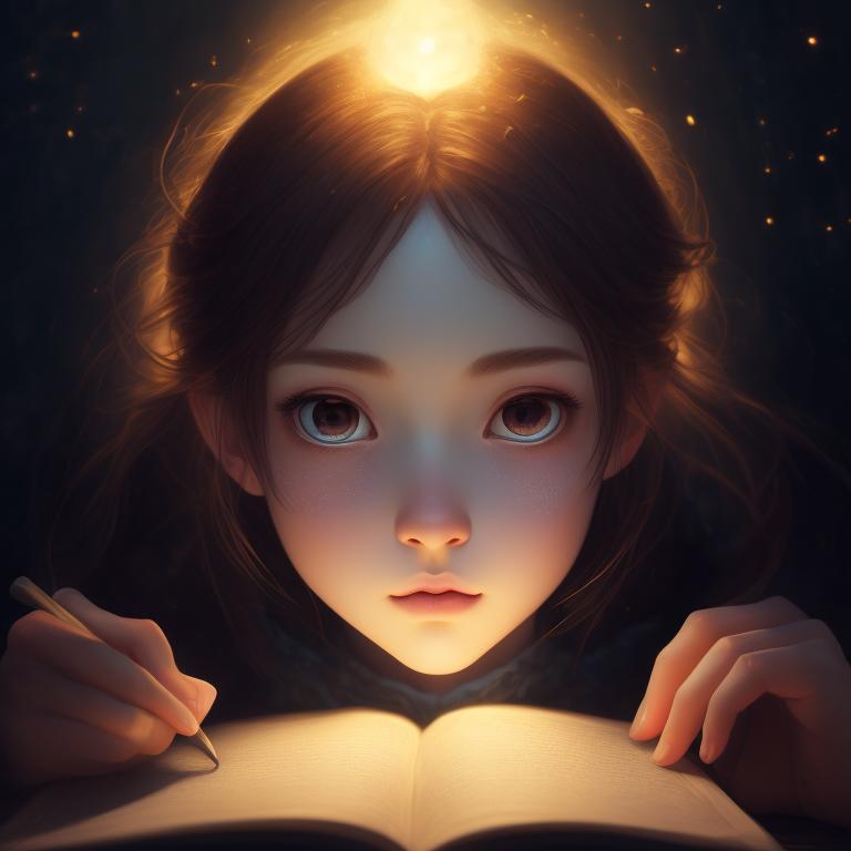 totes: Charming portrait of a Hogwarts student immersed in study, quill ...