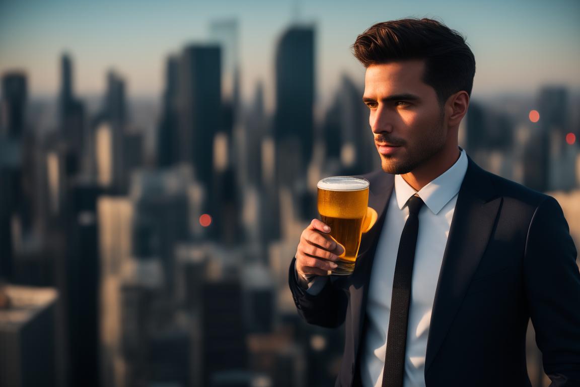 Guys Standing Around Drinking Beer