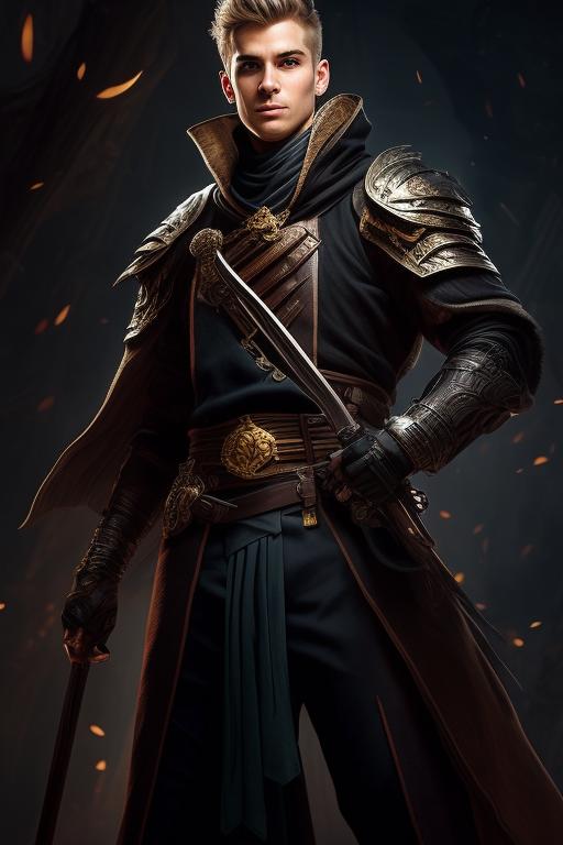 rdlaserna: Attractive male ninja, medium length hair, striking eyes ...