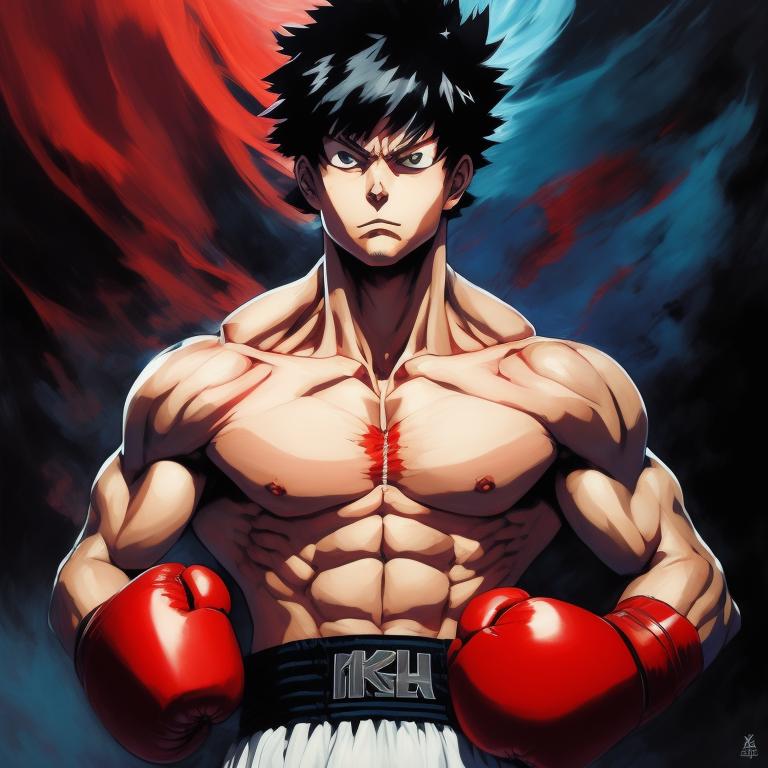 Intense Boxer Cartoon