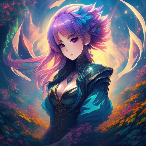 Cain: In the midst of the ethereal atmosphere adorned with a twilight hue and illuminated by a ...