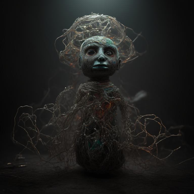 nice-crane923: Behold an eerie and mysterious voodoo doll crafted with ...