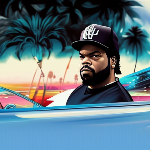 expert-kudu895: An illustration of the rapper Ice Cube. Pop Art style ...