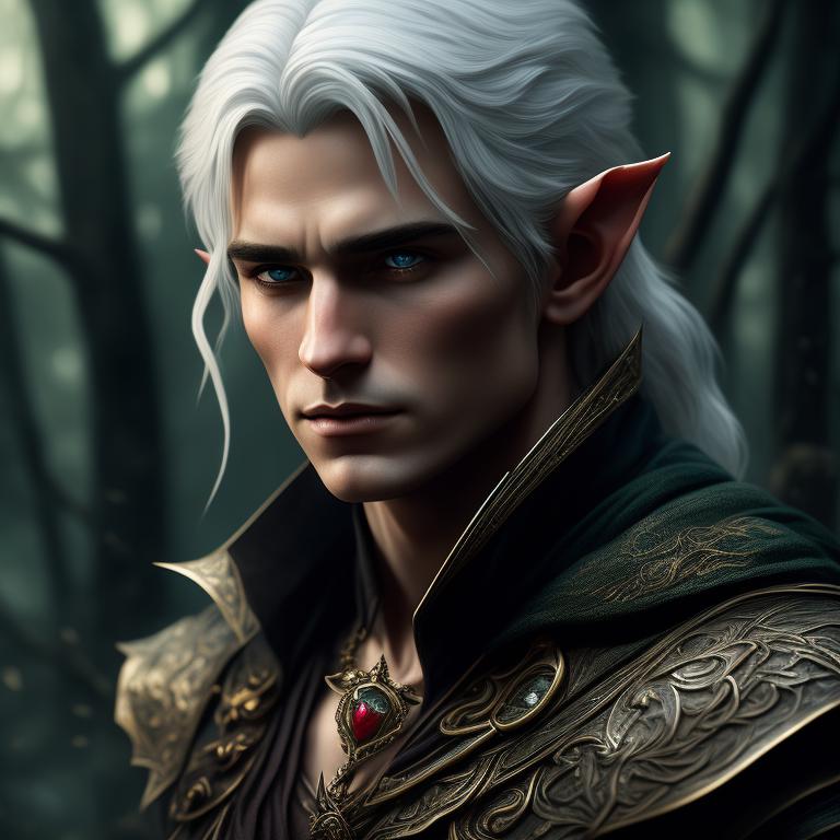 Elven Ranger Portrait Male