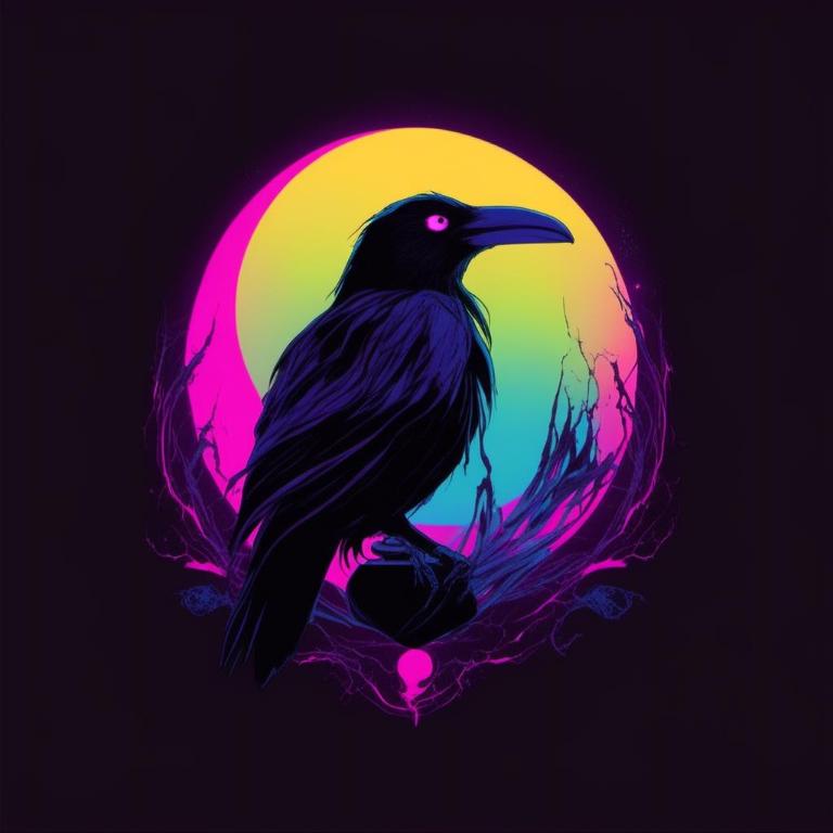 edible-crow416: Medieval France, raven, ring, moon, triadic color ...