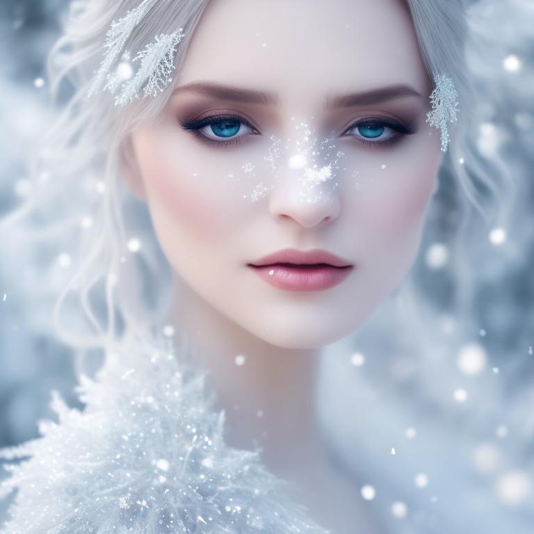 hot-quetzal354: a stunning winter fairy emerges from the frost-kissed ...