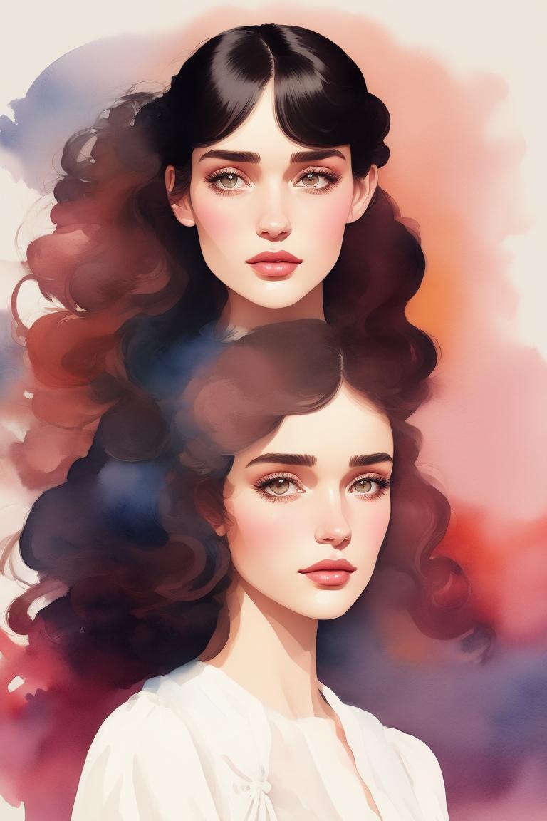 scaly-corgi502: Delicate watercolor illustration, an innocent and ...