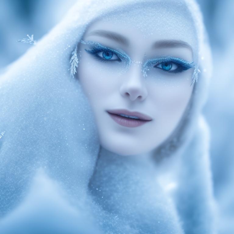 hot-quetzal354: a stunning winter fairy emerges from the frost-kissed ...