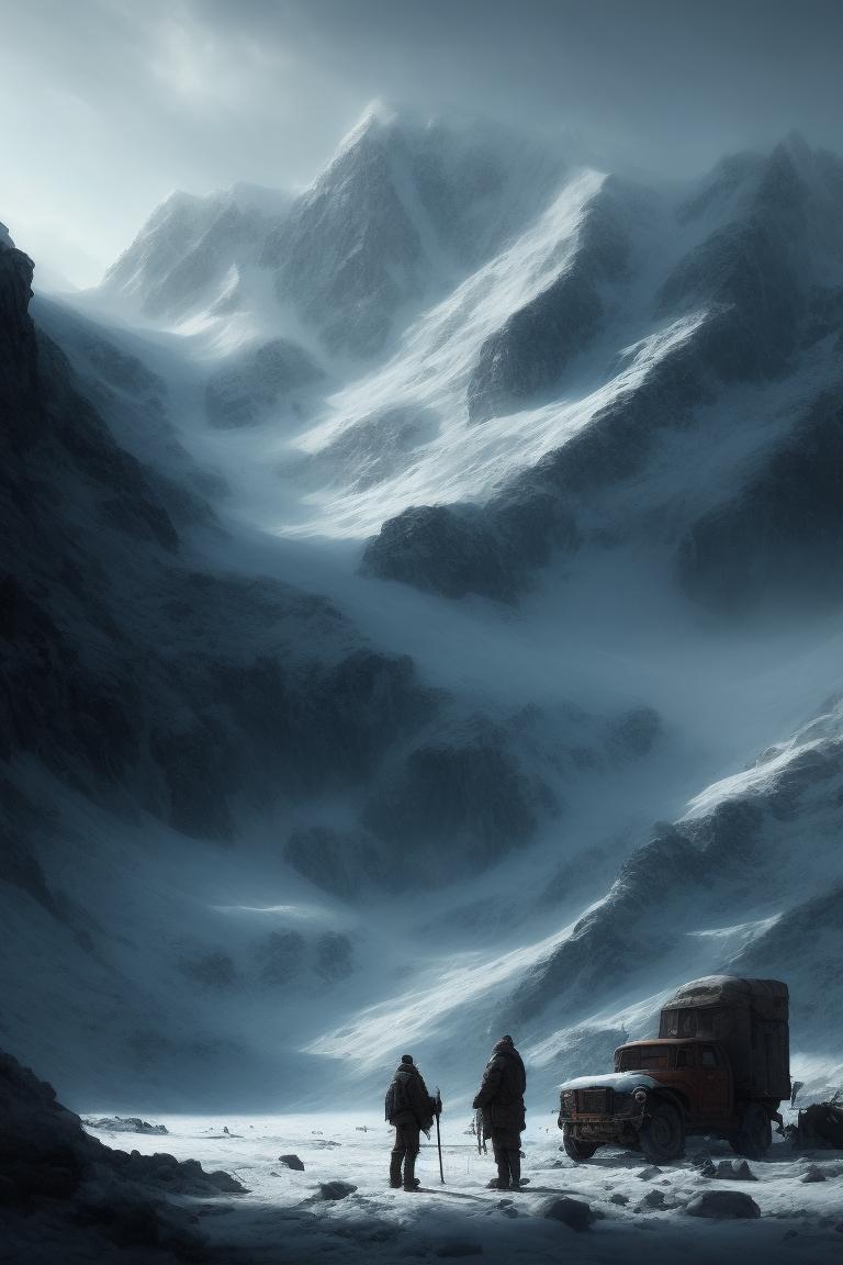 dull-cobra997: Image of a male merchant standing next to a ruged truck ...