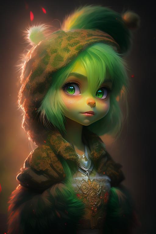 sasseycat1964: Chibi Green Girl Grinch