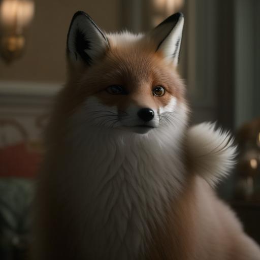 Sonorous: floating fox spirit front legs no back legs long flowing tail ...