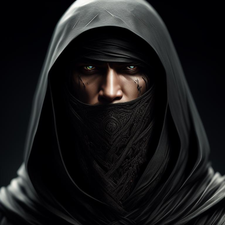BrunoStarling: assassin hood man, dark clothes