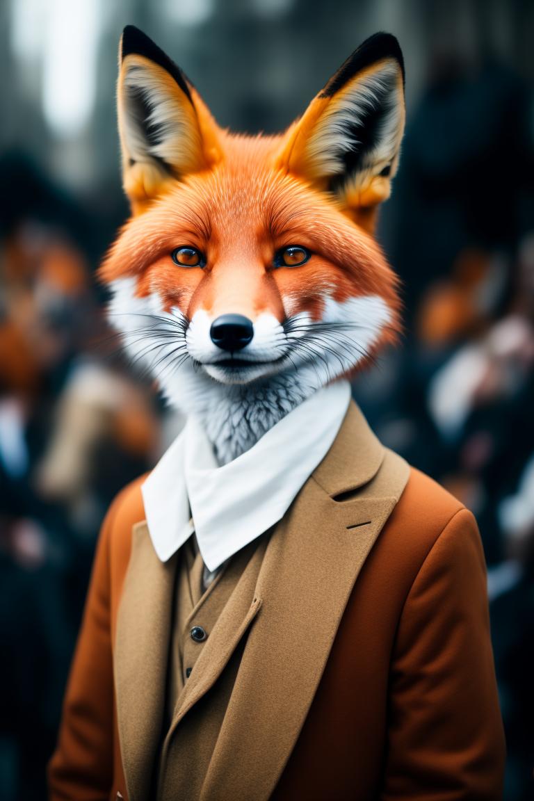 thick-deer616: a fox cosplaying as Sherlock holmes