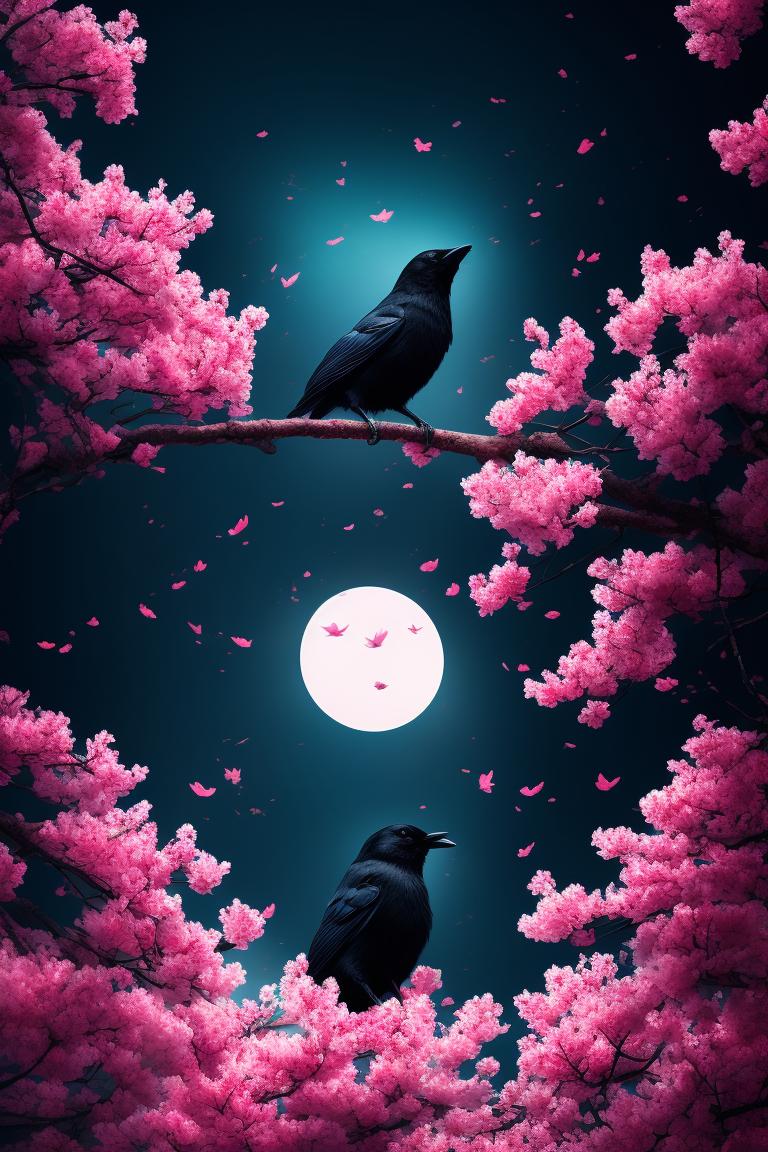 moodybrowneyes: illustration with Adobe Photoshop, cherry blossom ...