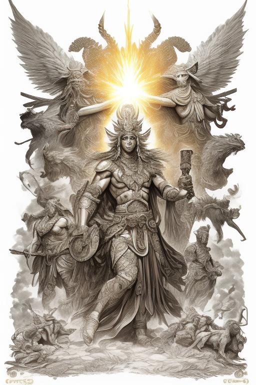 fancy-worm321: Cave painting with stick men about the prophecy below ...