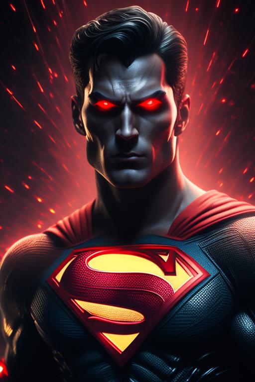 Superman Red Eyes Angry