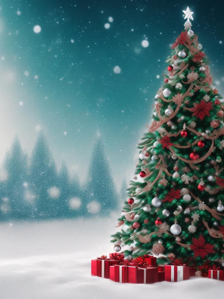 Lookinglass29: Gorgeous Christmas tree with Crimson, Silver & Sparkly ...