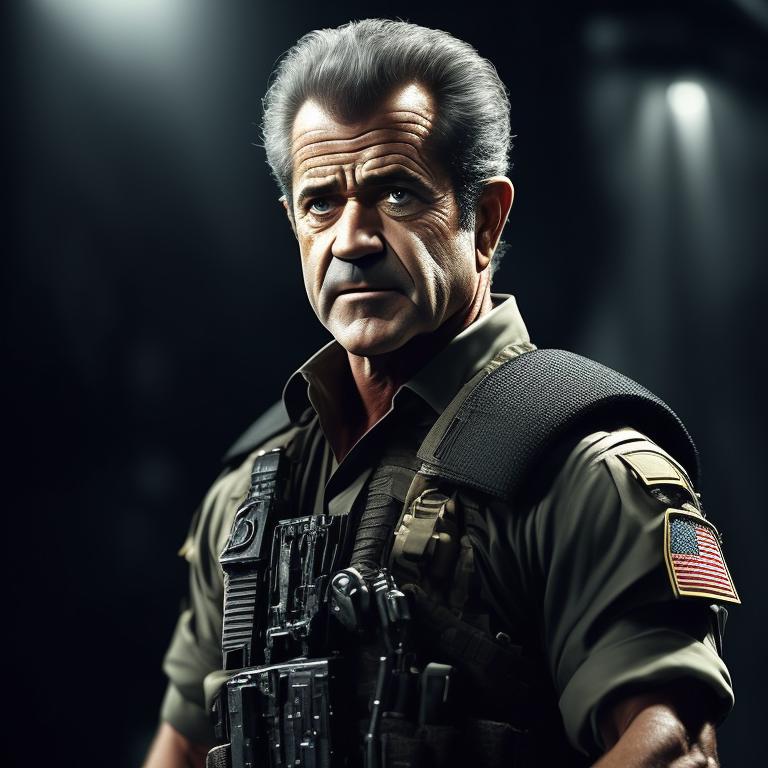 Mel Gibson Beard Expendables