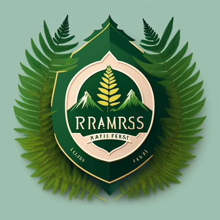 Hursty: a family logo/insignia/crest of 2 parents and 2 kids, nature ...