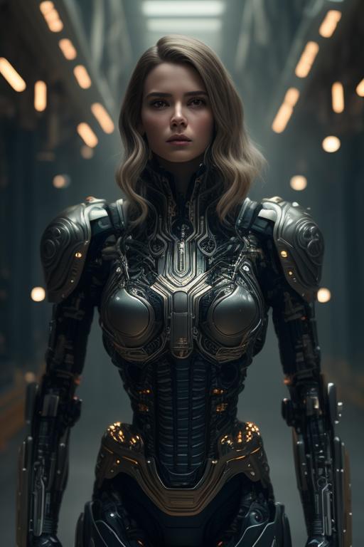 pale-octopus830: a handsome cyborg girl