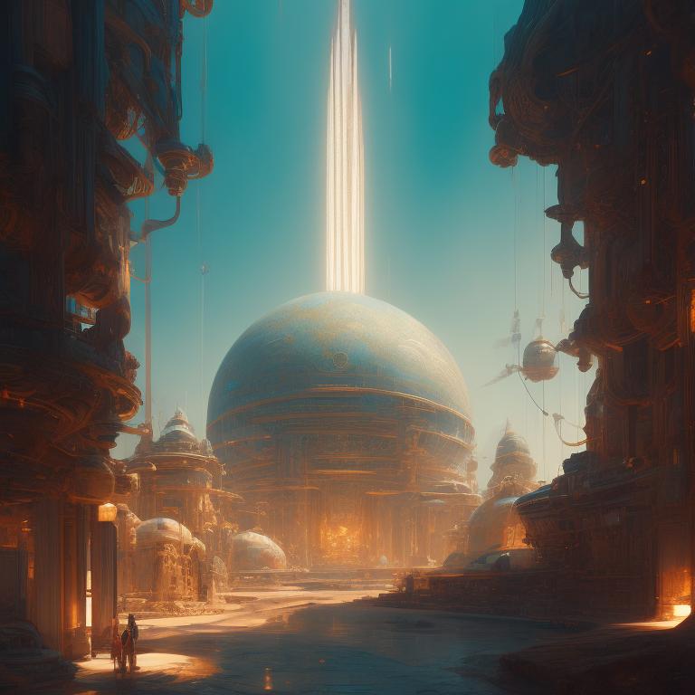 royalnashef: alien city, hyper-futuristic alien houses, two suns in the ...