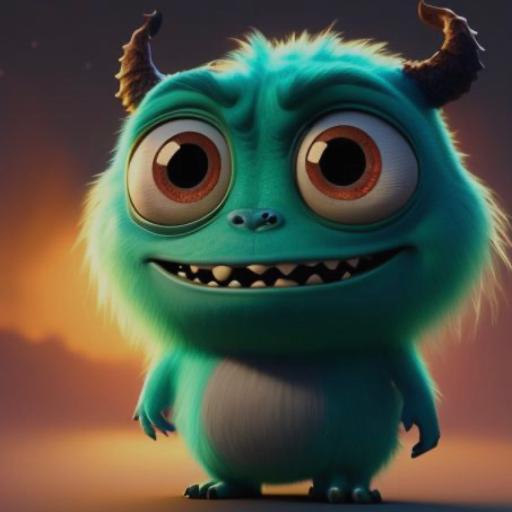 rough-quail729: Generate a character that is a hybrid of Mike and Sully ...